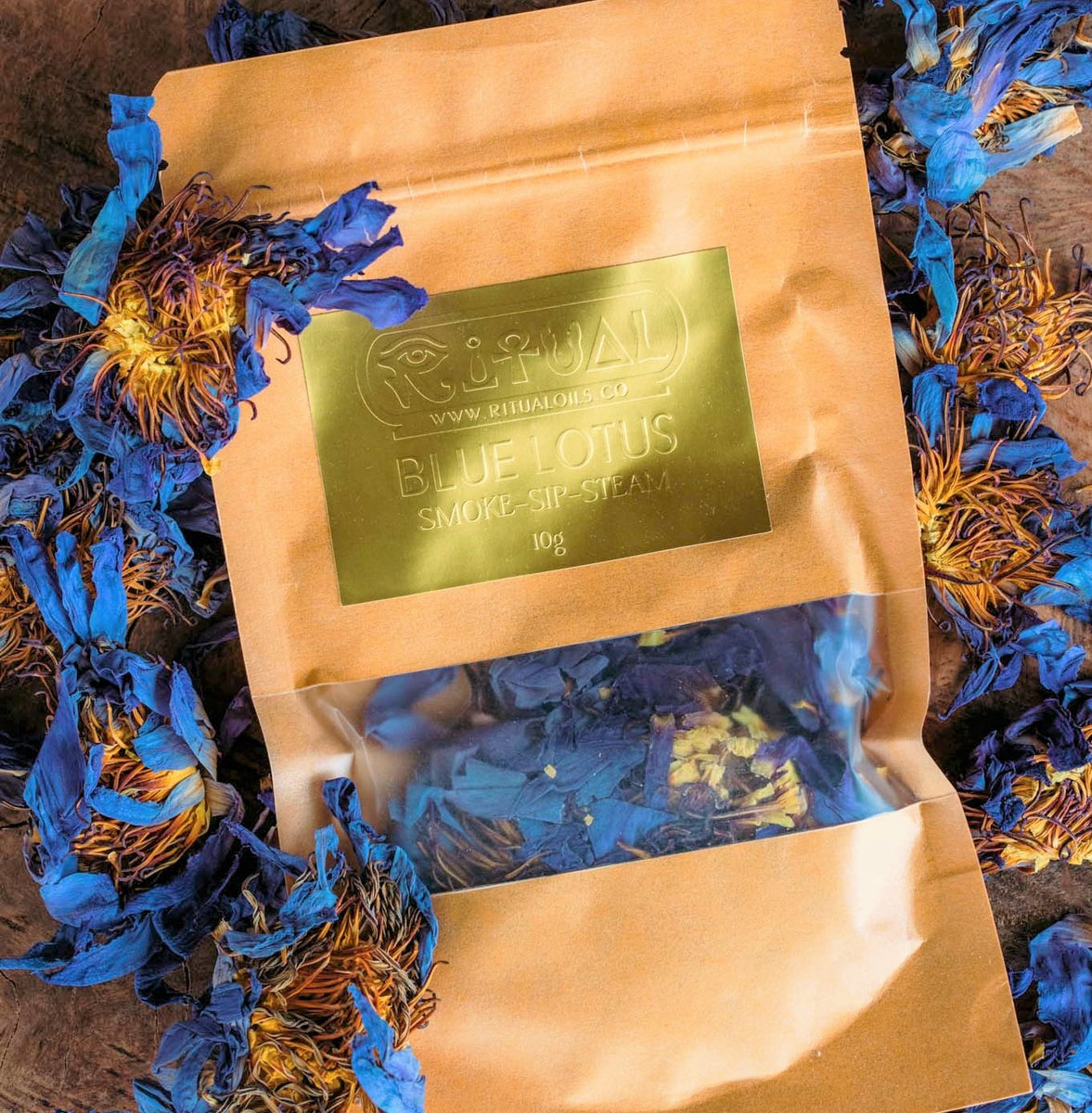 1 Pack of Blue Lotus Flowers – Ritual Oils